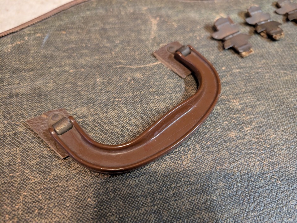 1960s Gibson Guitar Case Handle Latches & Hinges Vintage Brown | eBay