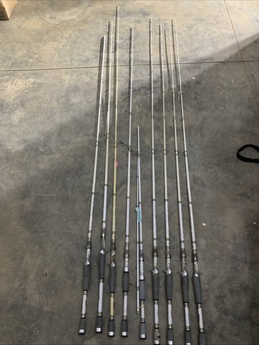 Lot Of 9 Johnny Morris Carbonlite 2.0 Fishing Rod (FOR PARTS OR REPAIR ...