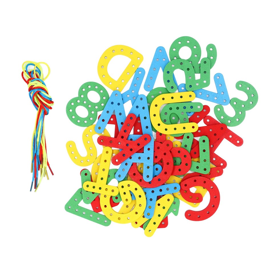 `Alphabet Threading Toy Lacing Alphabet Early Spelling For Toddlers ...