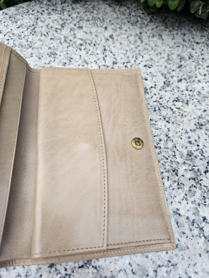 NINA RICCI Nude Leather Wallet. NWOT | eBay