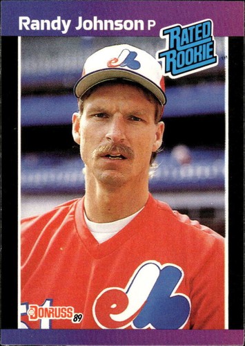 1989 DONRUSS RANDY JOHNSON 42 NRMT HOF RC BASEBALL MONTREAL EXPOS | eBay