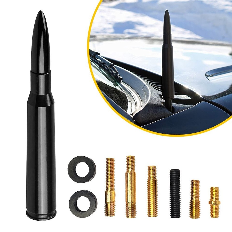 BULLET ANTENNA 50 CAL CALIBER for CHEVY GMC TRUCK SUV SILVERADO SIERRA ...