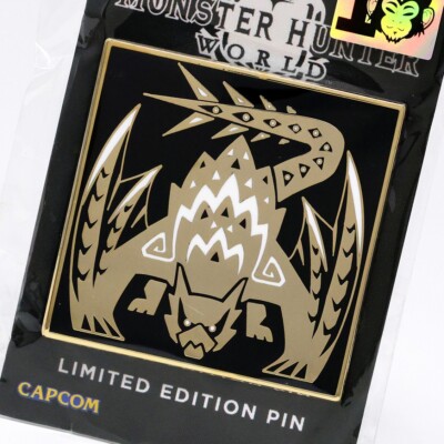 Monster Hunter World Nargacuga Icon Limited Edition Golden Enamel Pin ...
