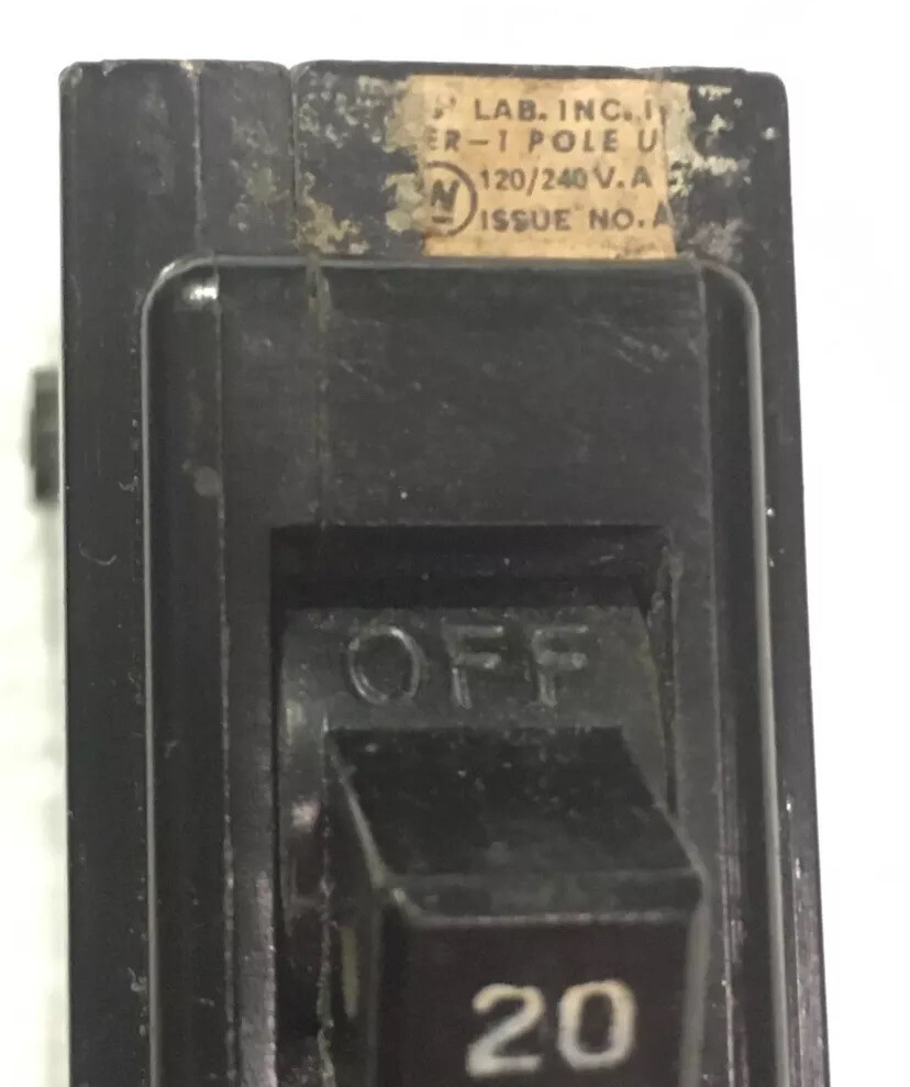 WESTINGHOUSE QNPL1020 HQP1020 1 Pole 20 Amp Quicklag P Circuit Breaker ...