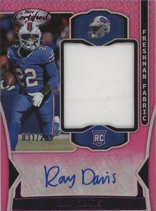 2024 Panini Certified - Freshman Fabric Mirror Signatures Ray Davis # ...