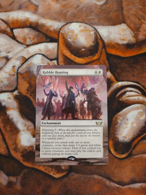 Magic the Gathering Rabble Rousing Hand Painted Unique Custom MTG Alter ...