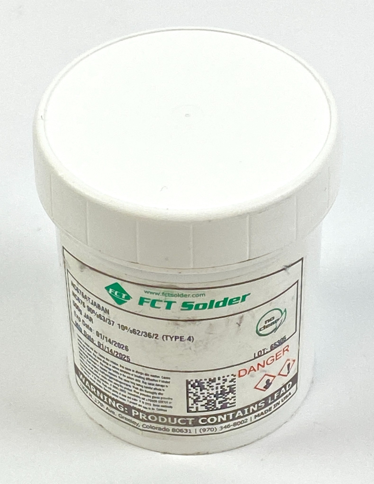 FCT Solder NC676 High Temp Solder Paste Type 4 500g Jar Set of 2 | eBay