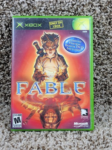 Fable (XBox, 2004, 00036) CIB w/Manual & Limited Edition Bonus DVD ...