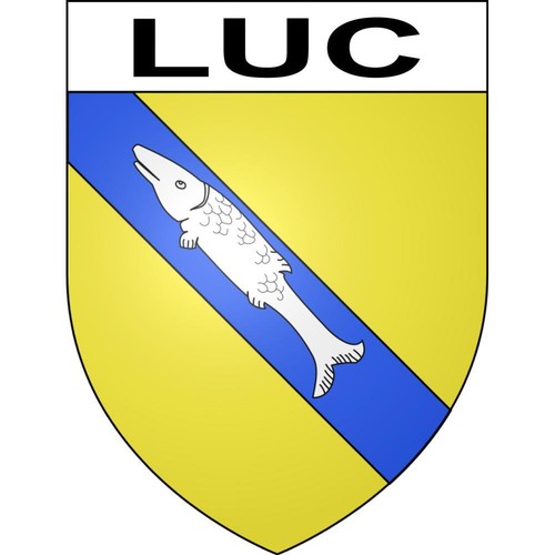 Luc 48 ville sticker blason écusson autocollant adhésif | eBay