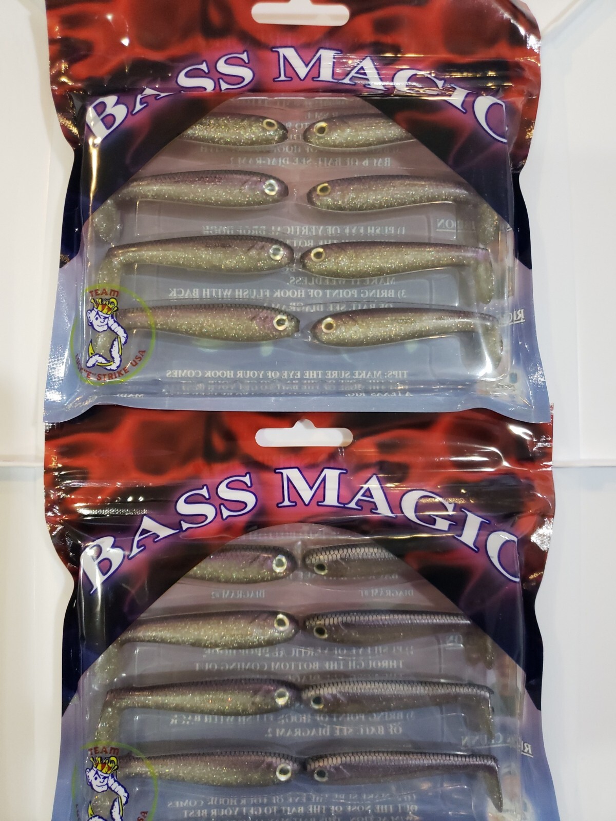 () LUCK "E" STRIKE BASS MAGIC 2.5" SWIMBAIT BM25-4-8 NATURAL SHAD (88 ...