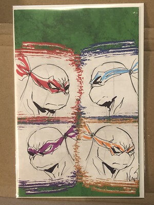 TMNT Sketch Featuring All 4 Brothers Hand Drawn By The Amazing Eddie ...