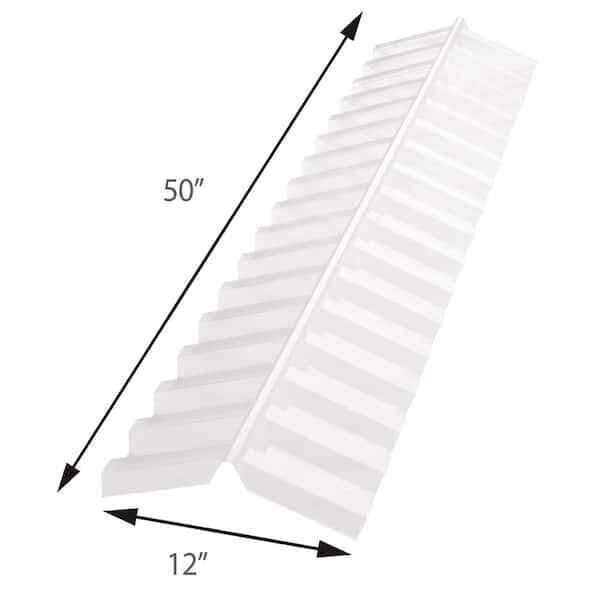 Ridge Cap Flashing Polycarbonate Clear Panel Roofing A-Style Corrugated ...