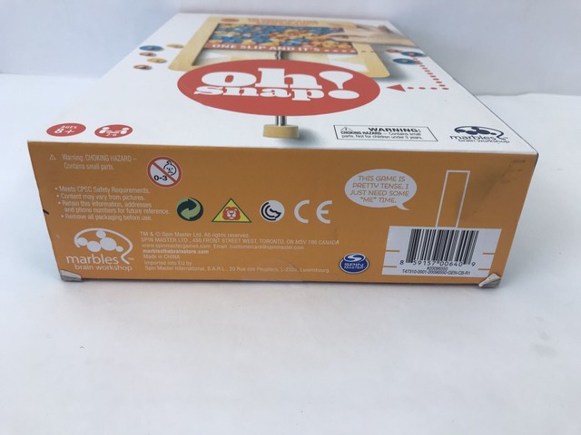 Oh Snap Game by Marbles Brain Workshop Ages 8 for 2-6 Players for sale ...