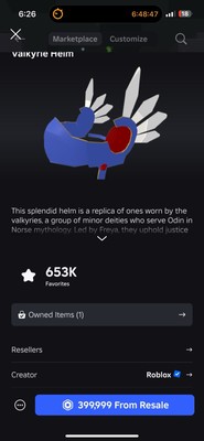 Valkyrie Helm | ROBLOX LIMITED - CLEAN & FAST DELIVERY | 340,000 VALUE ...