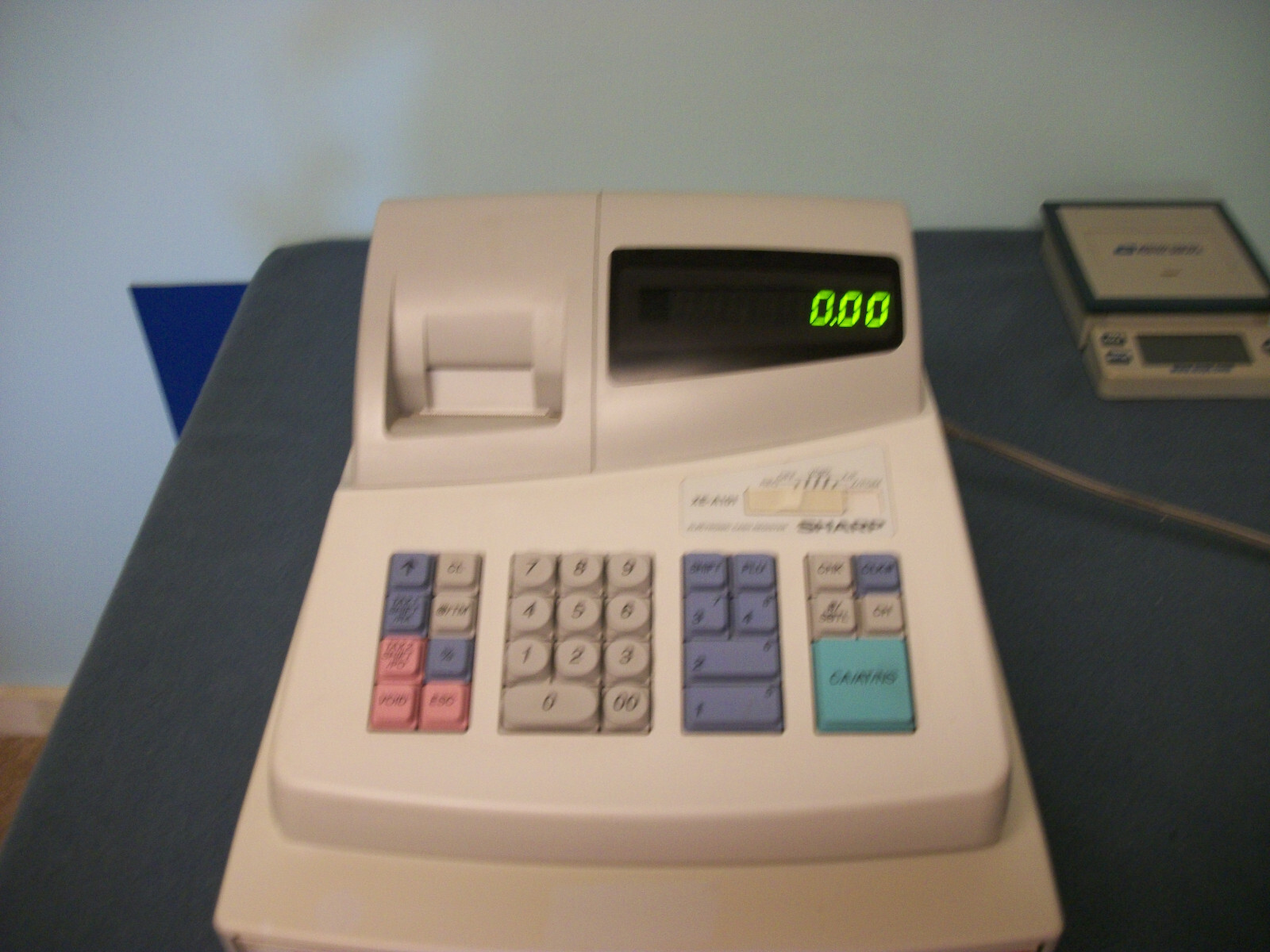 SHARP XE-A101 ELECTRONIC CASH REGISTER KEYS, CASH DRAWER, 3 INK ROLLERS ...