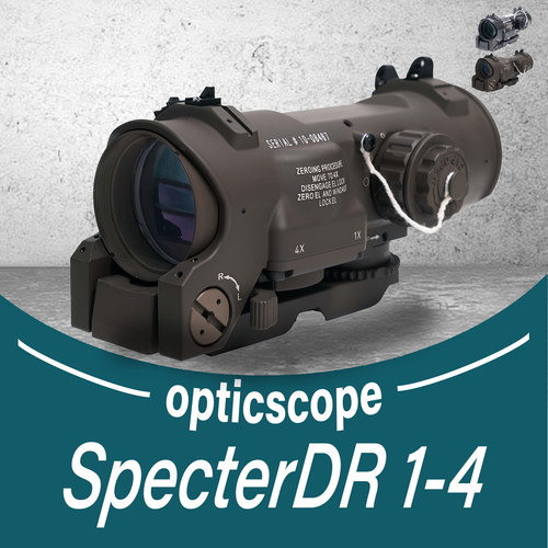 Specter 1-4x40 Rifle Scope EL-DR Variable Magnification with Full ...