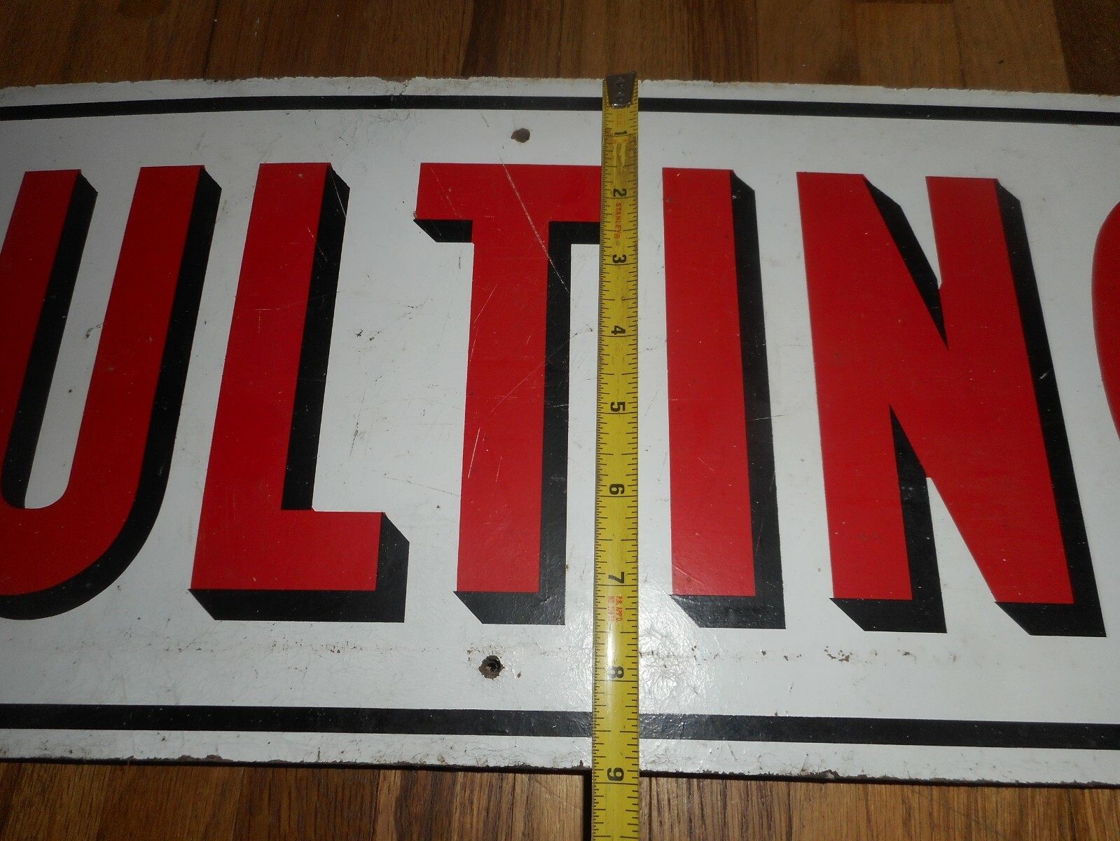 Vintage masonite HULTING HYBRID SEED CORN Advertising Farm SIGN | eBay