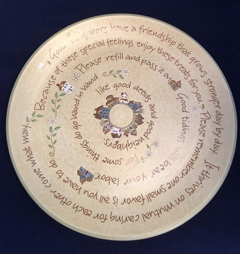Neighbors 11” Trading Plate By Carson Home Accents | eBay