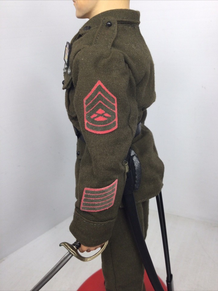 1/6 CUSTOM USMC MARINE GUNNERY SERGEANT IN FULL DRESS GREENS UNIFORM ...