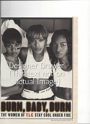TLC Vintage 1995 Photo: Stay Cool Under Fire White Tank Top Scene | eBay