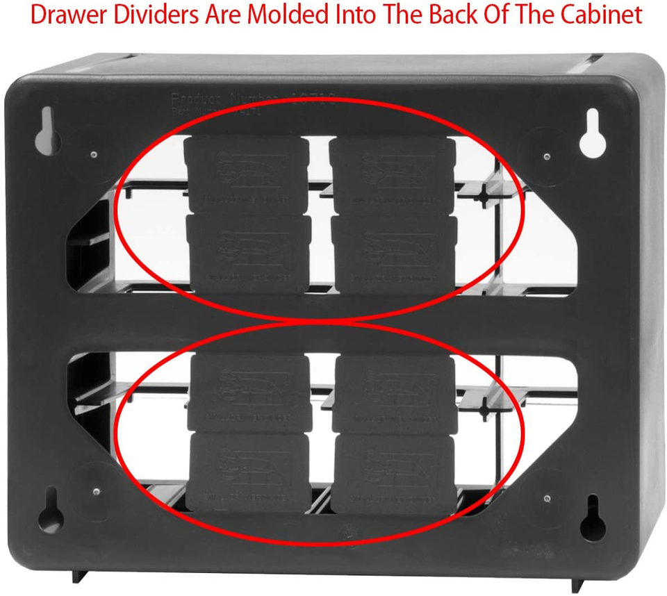 16 Drawers Plastic Parts Cabinet Hardware Organizer Craft Storage ...