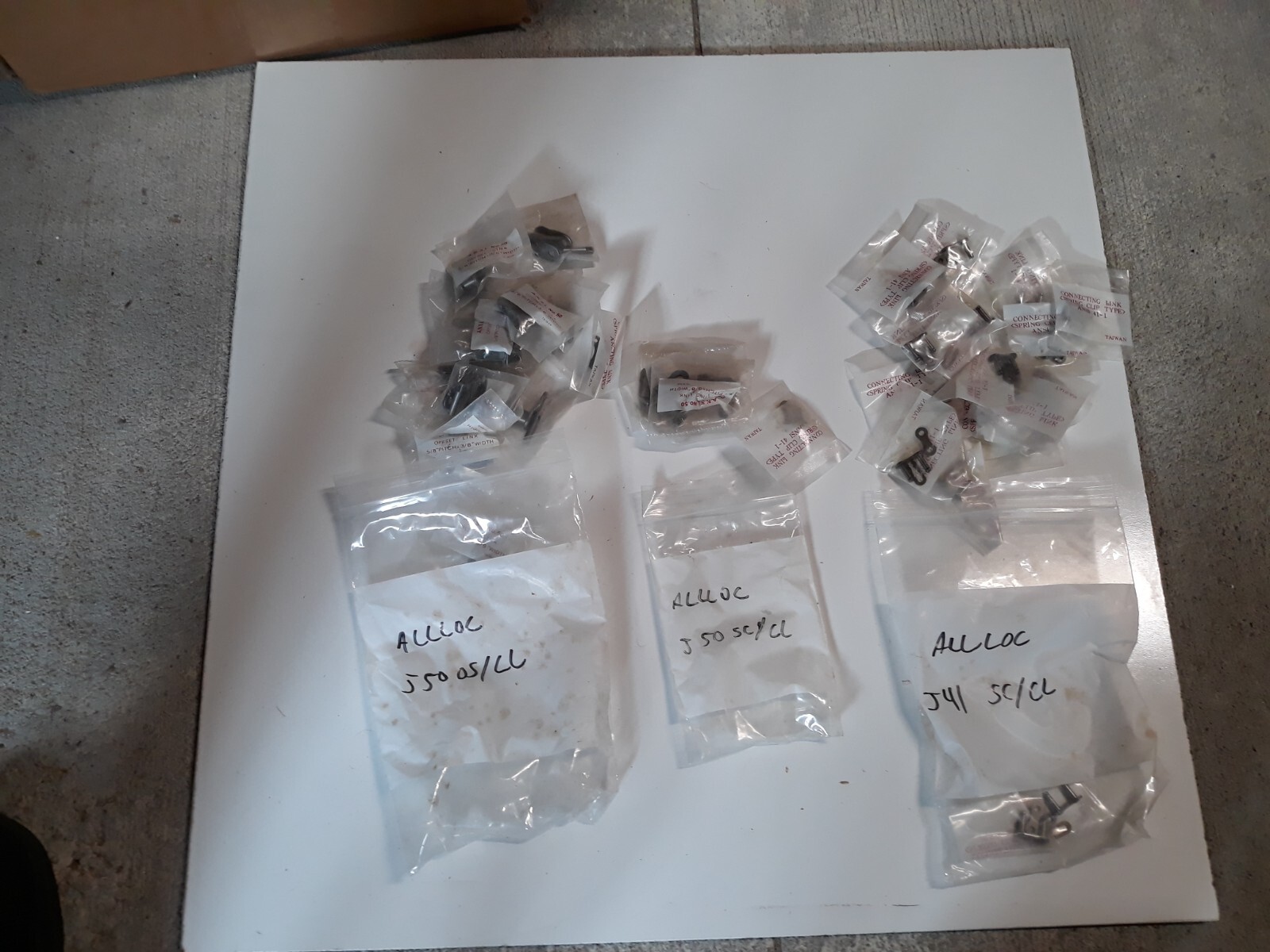 allied lock lot of 30 offset and spring clip chain links | eBay