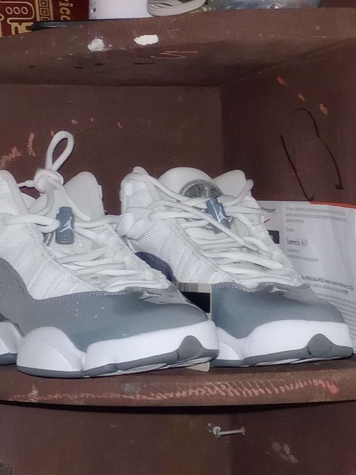 Jordan Boy 6 Rings Basketball Shoes,White-cool-grey-w… - Gem