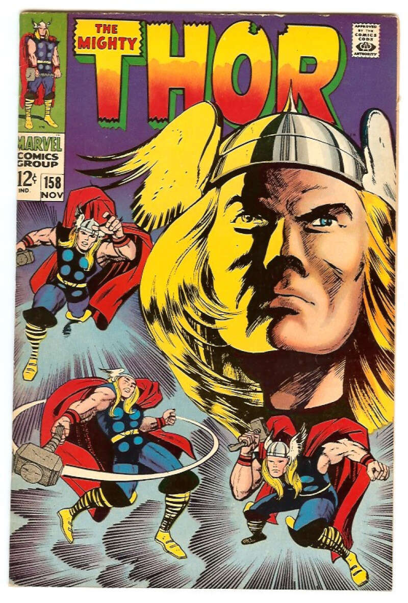 THOR #158 6.5 // ORIGIN OF DR. DONALD BLAKE/THOR RETOLD MARVEL COMICS ...