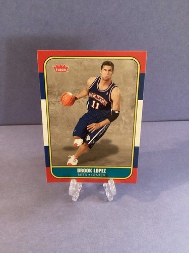 2008-09 Fleer 1986-87 Rookies #86R171 Brook Lopez Stanford Nets Bucks ...