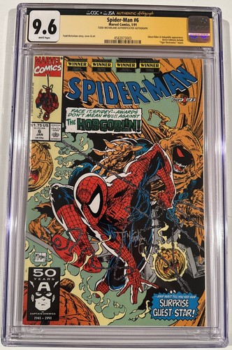 Spider-Man #6 CGC X JSA 9.6 Signed By Todd McFarlane 🔥🔥🔥Brand New Slab ...