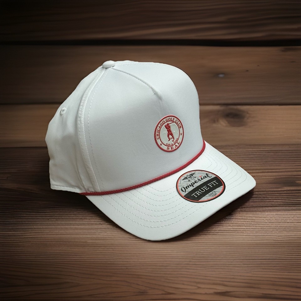 Chicago Golf Club - Golf Hat - Imperial - The Wrightson - White/ Red ...
