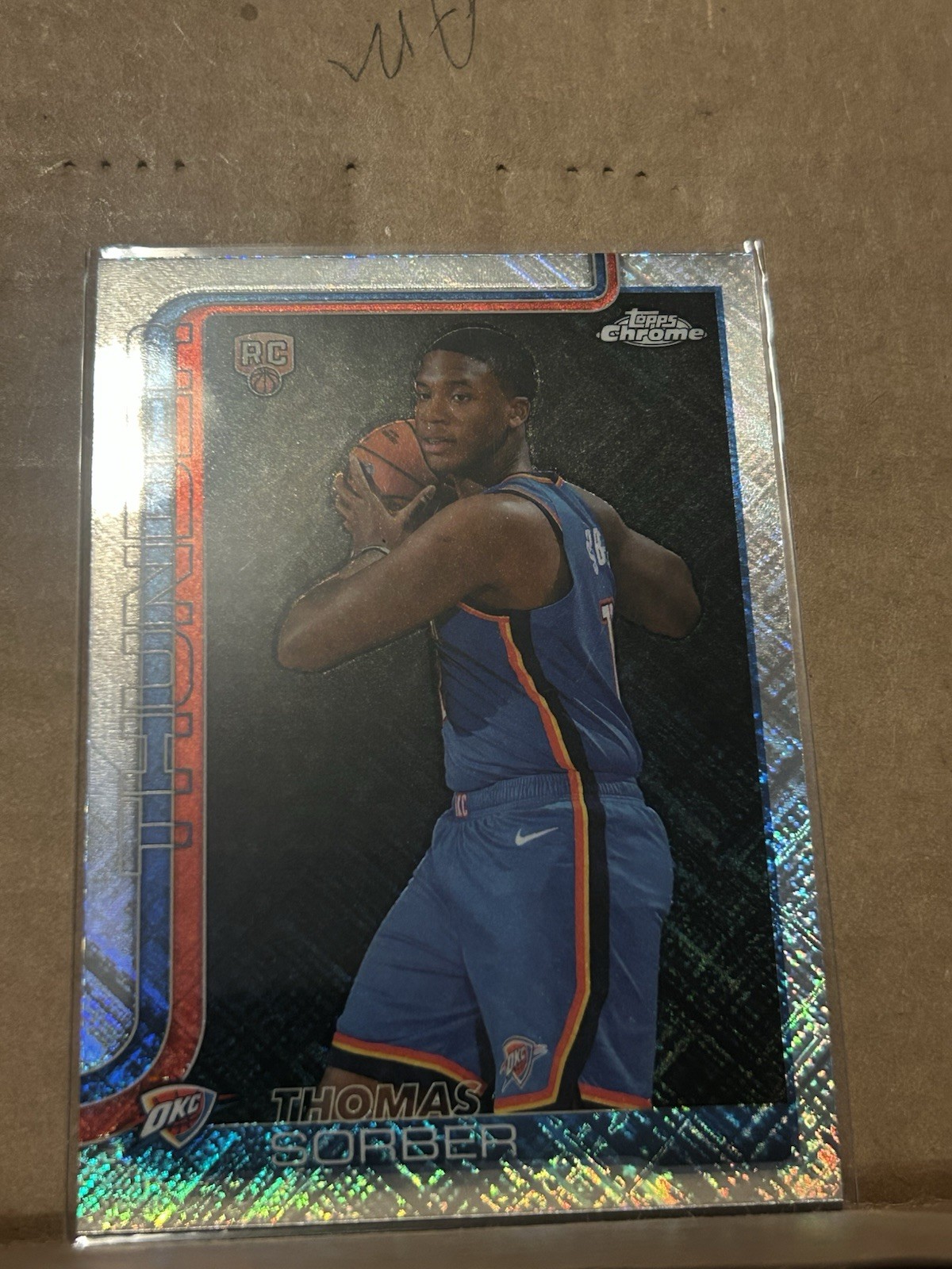 2025-26 Topps Chrome Basketball Thomas Sorber Skylight Refractor RC ...