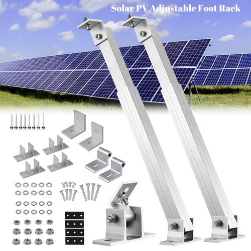 Solar Panel Tilt Mount Brackets Adjustable Angle Ground Wall Roof Boat ...