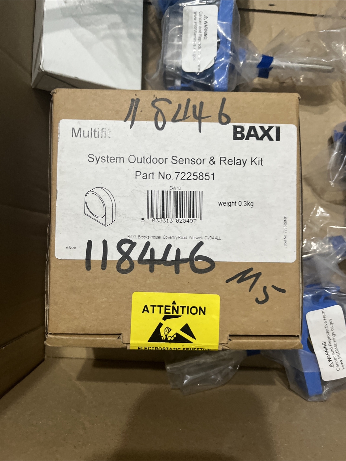 Baxi Multifit System Outdoor Sensor and Relay Kit Part Number 7225851 ...