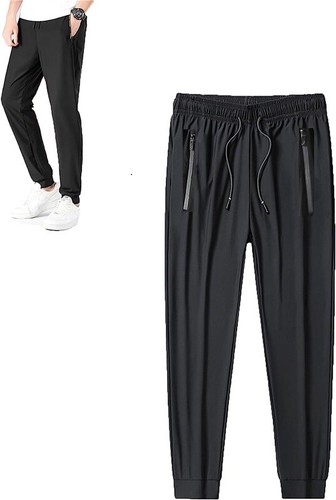 Plus Size Men's Fast Dry Stretch Pants,Ice Silk Breathable Joggers | eBay