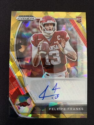2021 Panini Prizm Draft Gold Ice Feleipe Franks RC #DPA-FFR, Autograph ...