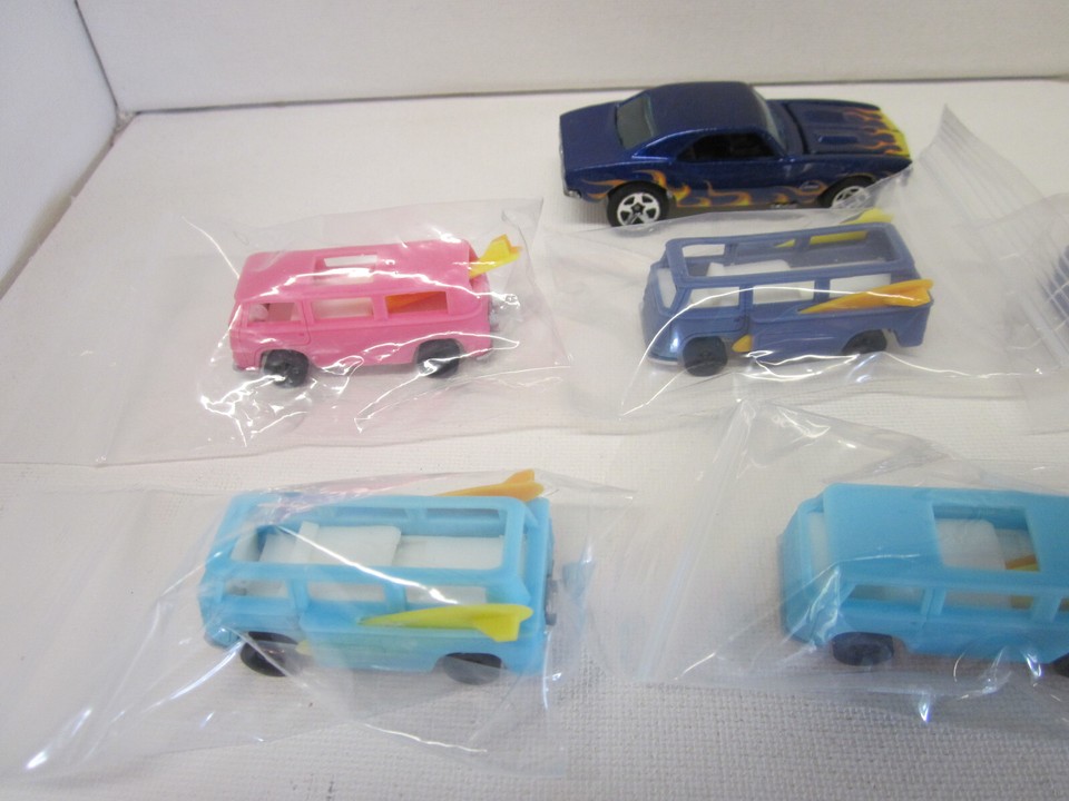 CUSTOM ZOWEE BEACH BOMB * LOT OF 6 CARS ! PINK REAR LOADER * PURPLE ...