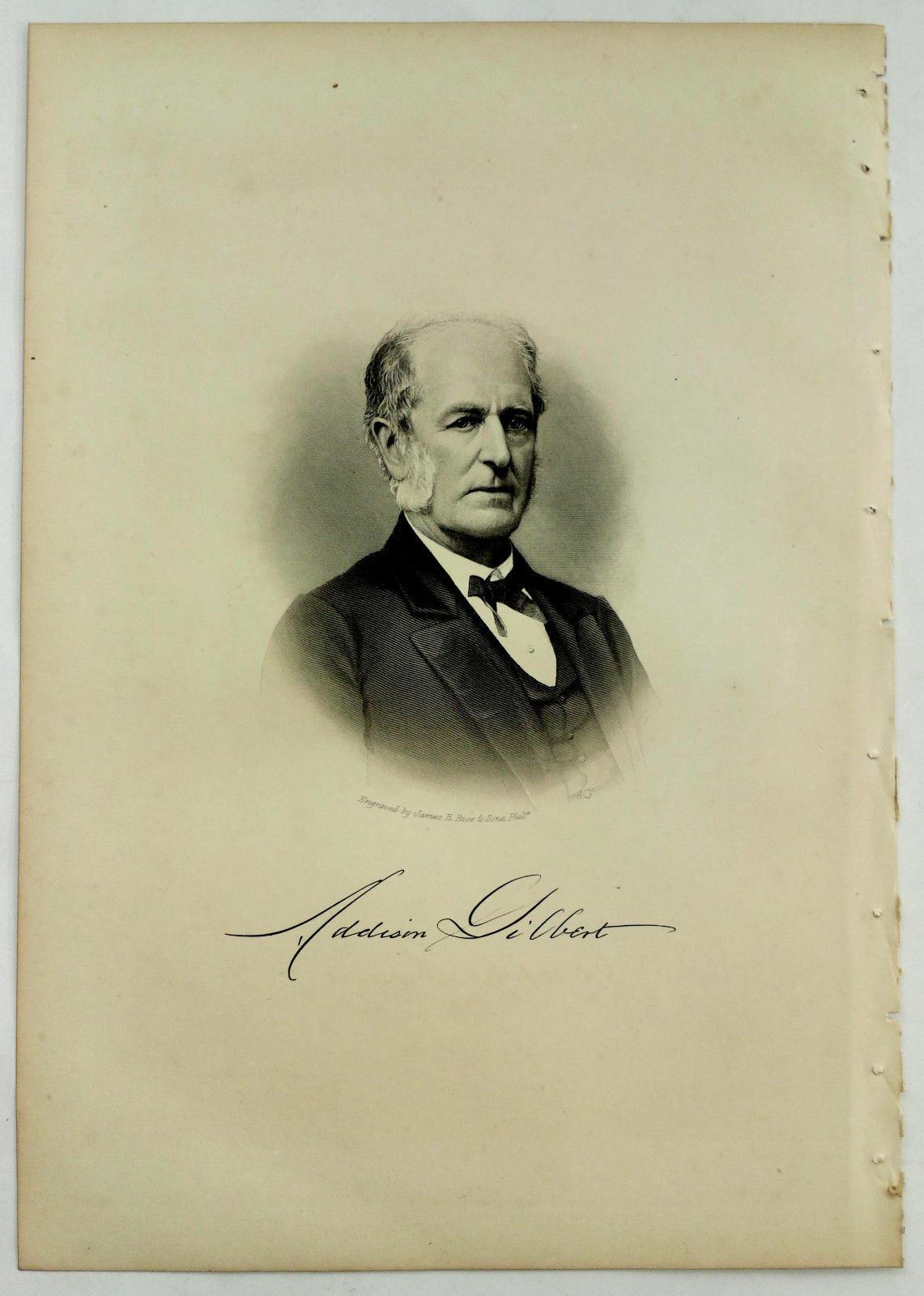 1888 Engraving Addison Gilbert Essex County Gloucester Ma. History ...