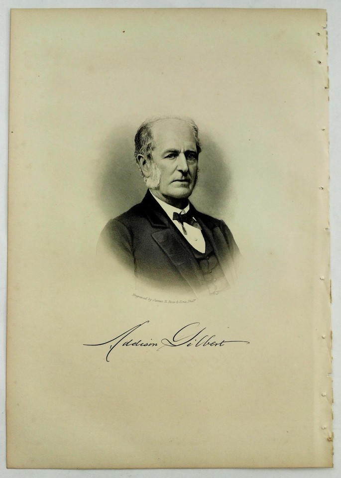 1888 Engraving Addison Gilbert Essex County Gloucester Ma. History ...