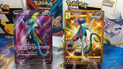 inteleon gold 227/203 & inteleon v 180/192 2 card lot NM | eBay