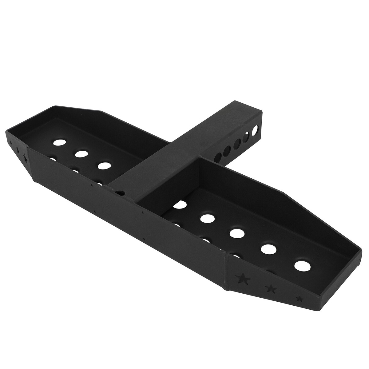 Bumper Hitch Receiver Universal Black Rear Hitch Step Bar - Heavy Duty ...