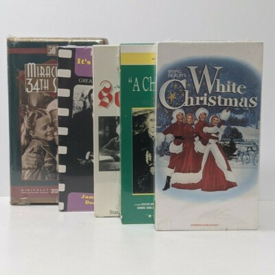 Vintage Classic Christmas Holiday VHS New Sealed Movies Scrooge, Santa ...
