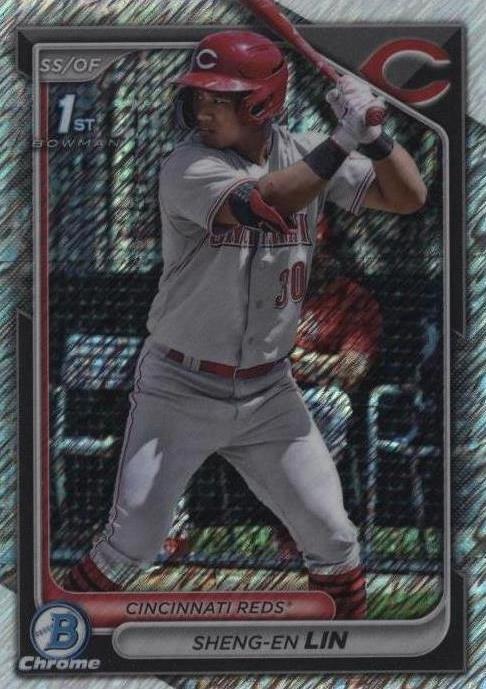 2024 Bowman Chrome - Prospects Sheng-En Lin #BCP-155 Shimmer Refractor ...