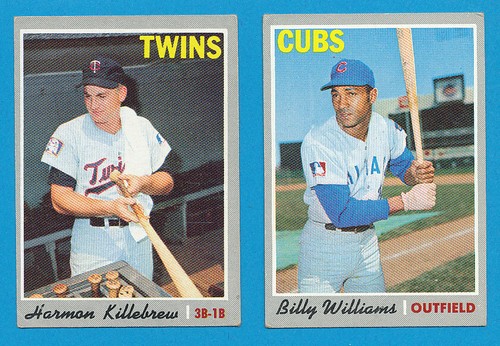 HOF LOT 2) KILLEBREW BILLY WILLIAMS 1970 TOPPS #150 170 BILLY MID-GRADE ...