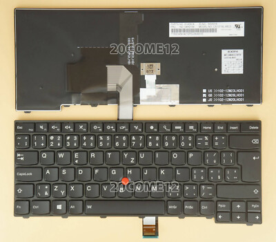 For Lenovo Thinkpad 04X0166 04X0128 01AX337 Keyboard Backlit Czech ...