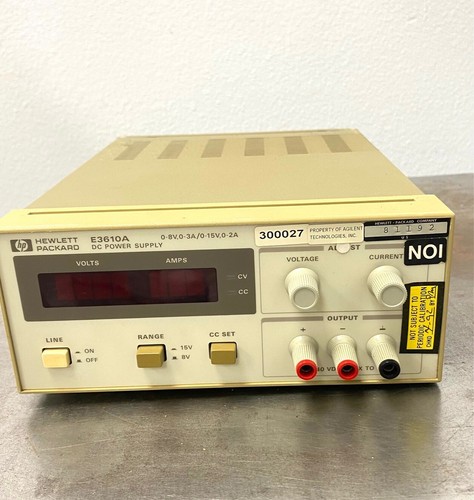 HP E3610A DC Power Supply 0-8V, 0-3A / 0-15V, 0-2A | eBay