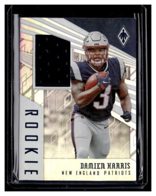 2019 Phoenix Rookie Premiere Memorabilia Damien Harris RC PATRIOTS ...