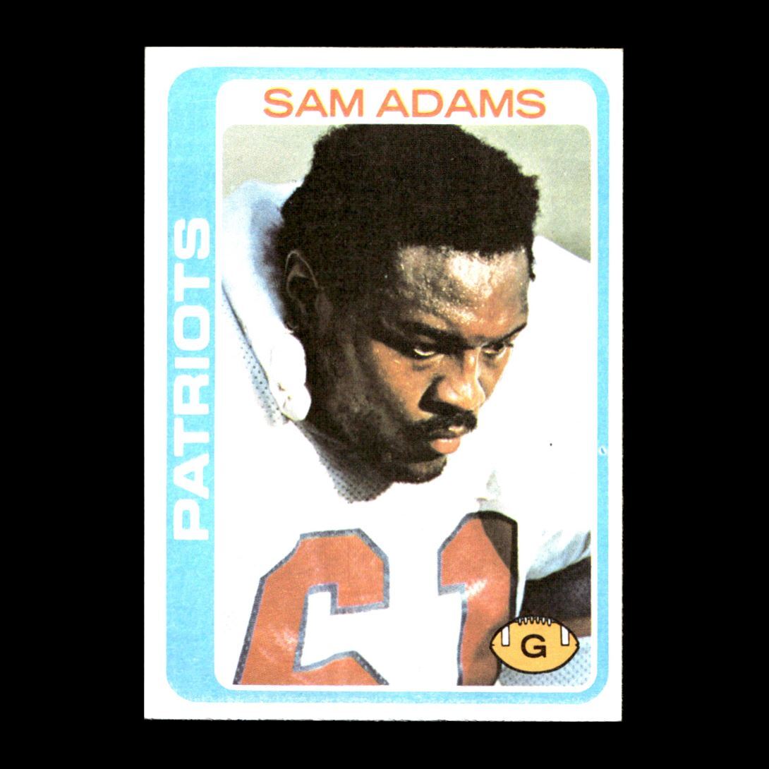 Sam Adams 1978 Topps New England Patriots #201 R308G 1 | eBay