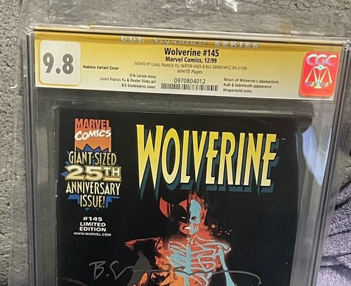 Wolverine 145 CGC 9.8 SS NM+ Nabisco Variant Signed Leinil Yu ...