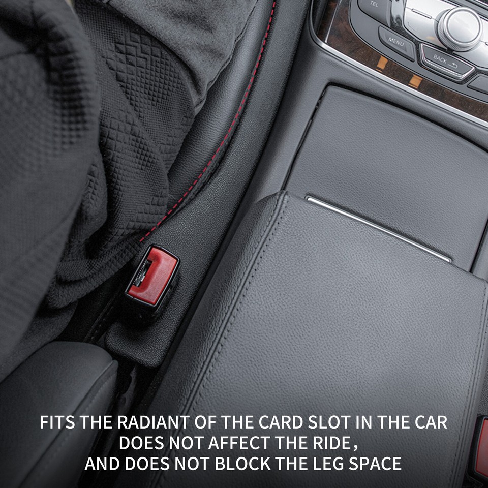 2PCS Universal Car Seat Gap Filler Plug Strip Blocker Stopper For Car ...